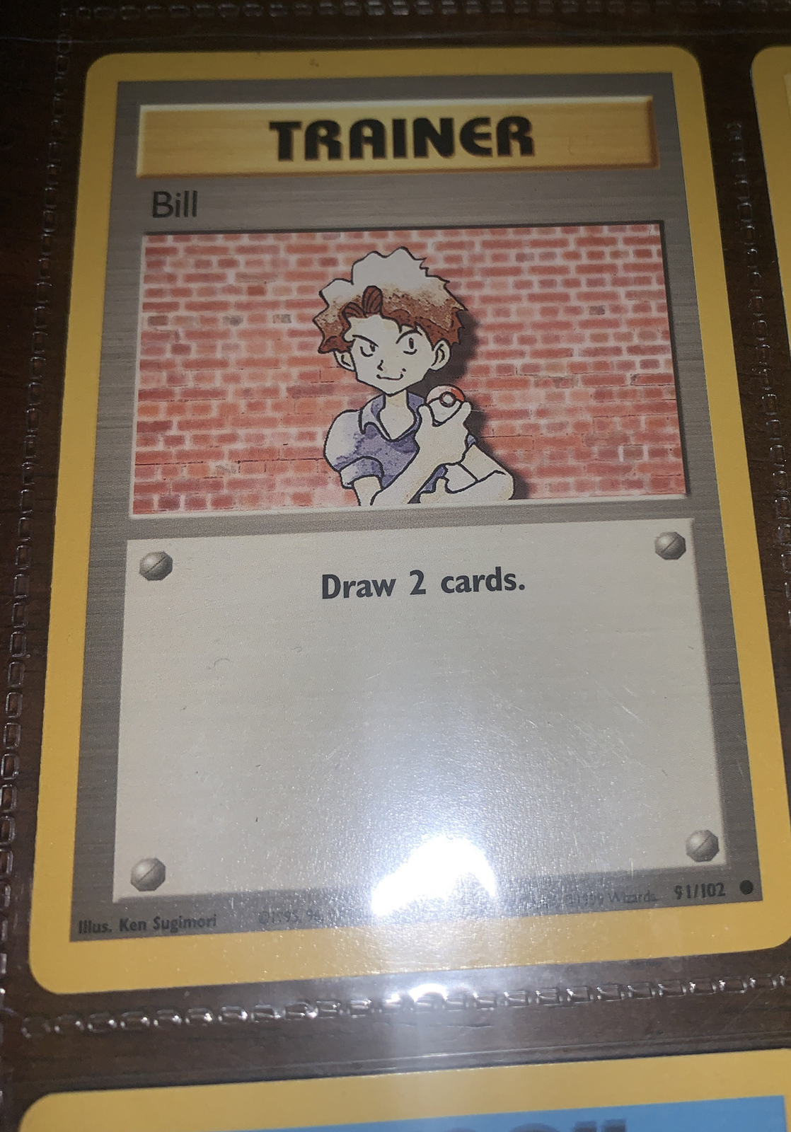 Pokemon Card Trainer Bill Base Set 91/102 | eBay