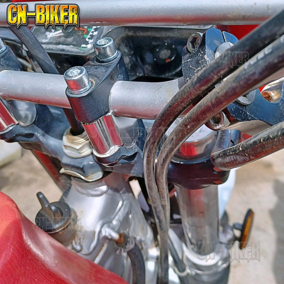 CNC Aluminum Handlebar Risers 7/8" Bars 30mm Height For YAMAHA TW200 ...