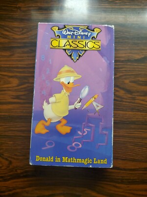 1991 Walt Disney Mini Classics - Donald in Mathmagic Land VHS ...