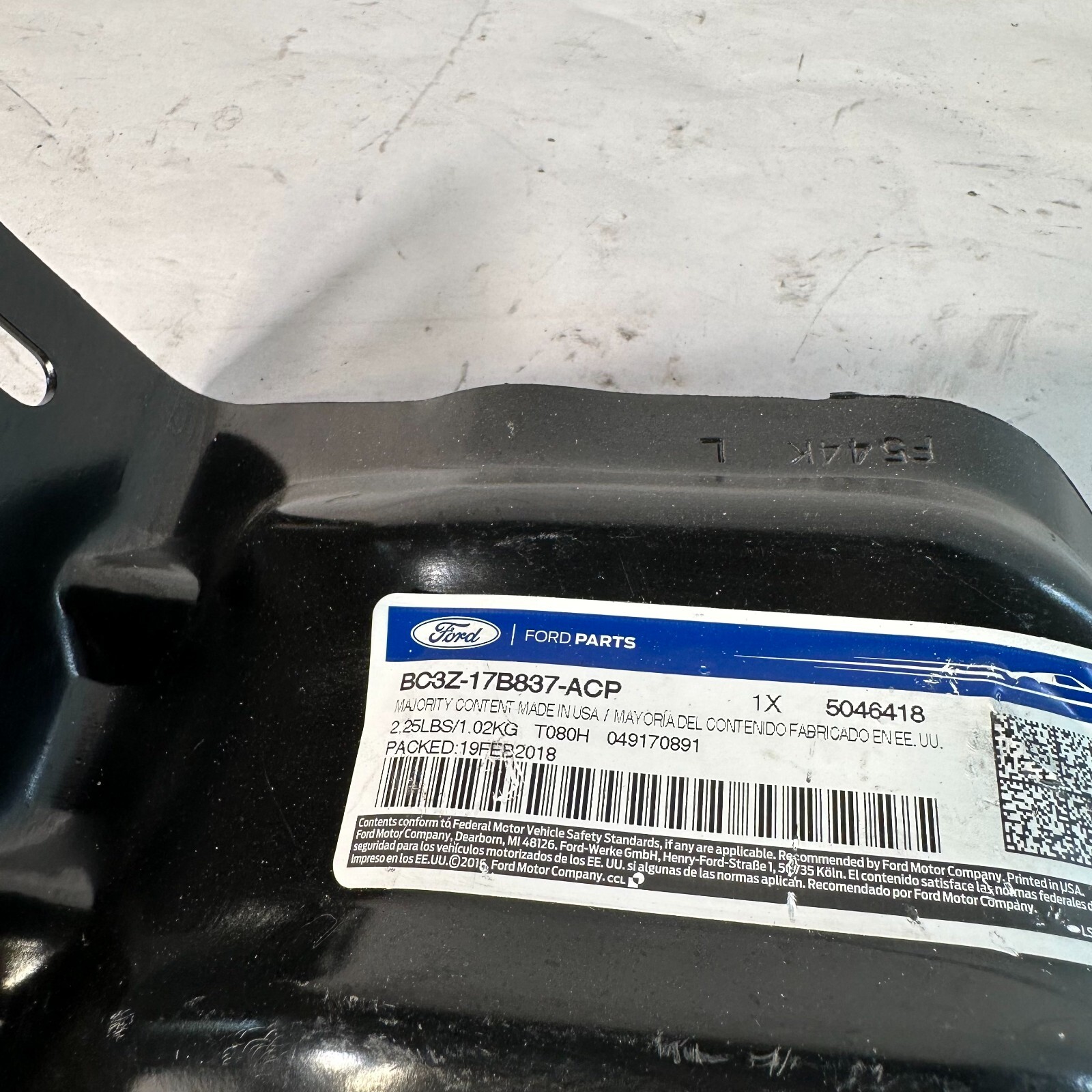 Genuine Ford Bracket - Bumper Mounting Bc3z-17b837-acp for sale online ...