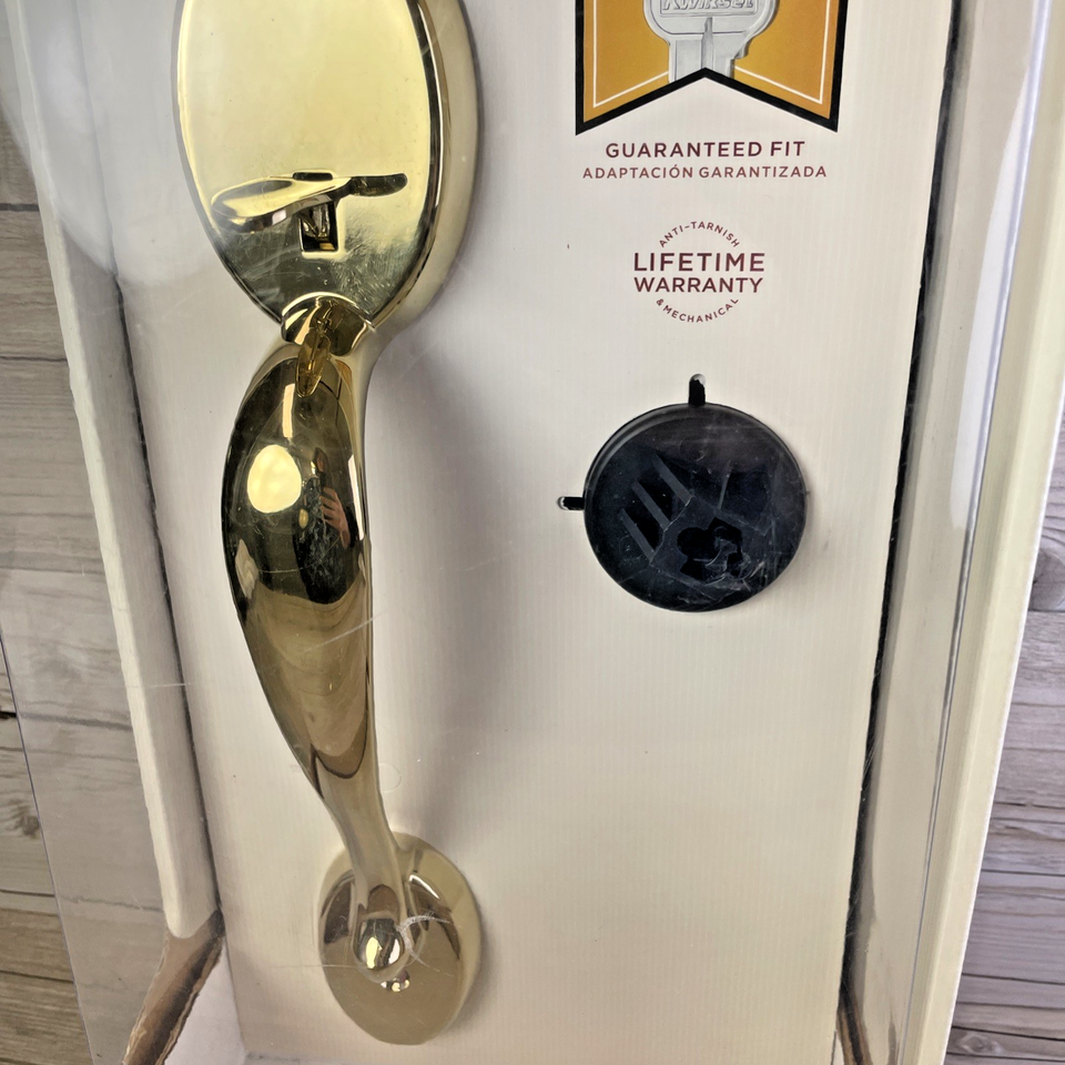 Kwikset Front Entry Lock Set Chelsea Juno Door Knob Smart Key Brass ...