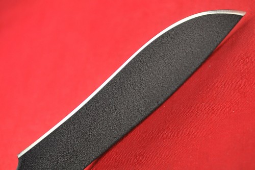 Busse Combat Mr MoJo .24" Flat Ground Black Coated with Snakeskin Ergo ...