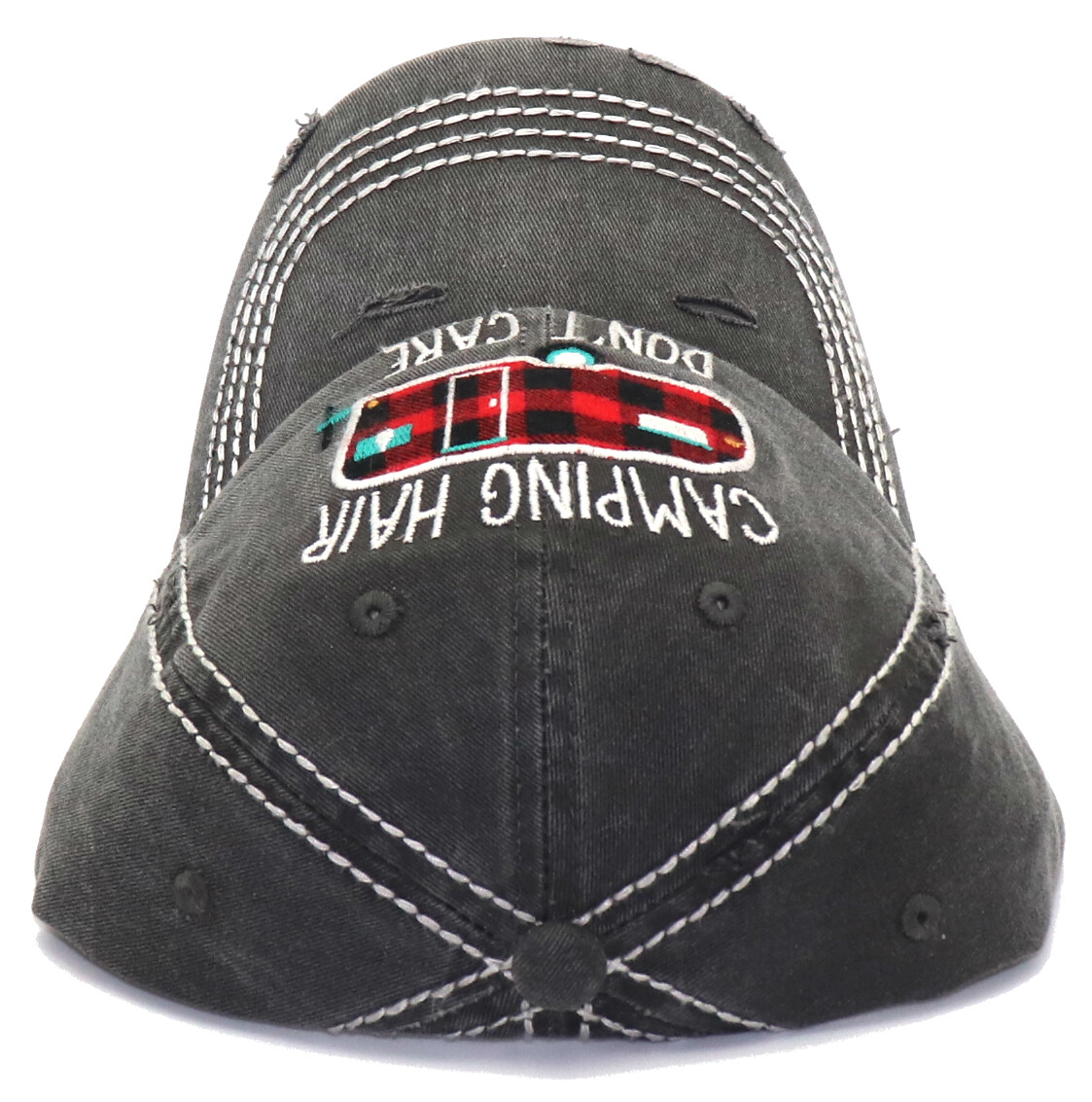 KB ETHOS New Camping Hair Don't Care Ladies Women Vintage Gray Black ...