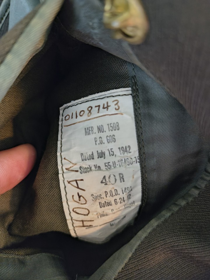 Vintage WW2 US Army Corps Engineer Officers Tunic Named And Dated To ...