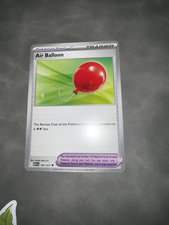 Pokemon TCG Trading Card Ascended Heroes Air Balloon 181/217 FAST ...