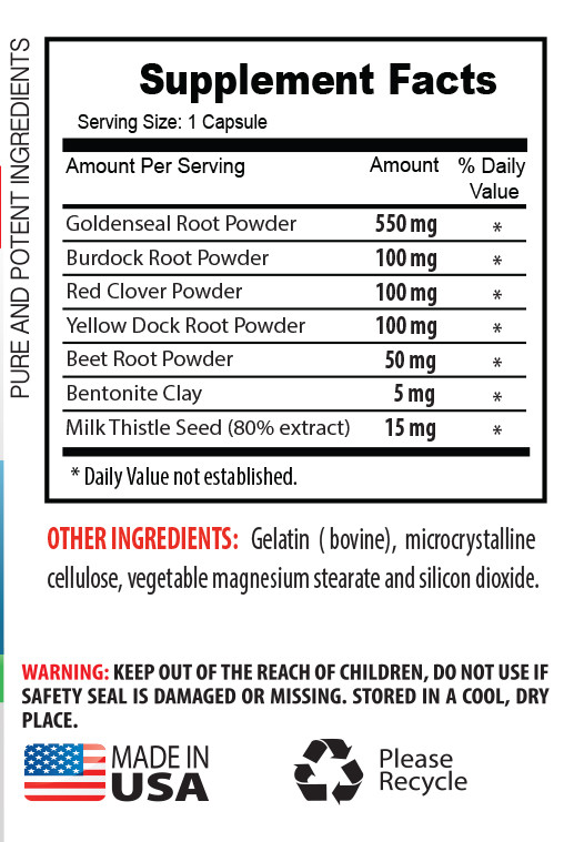 powerful cleanser - Full Body Detox & Cleanse 920mg (1) - goldenseal ...