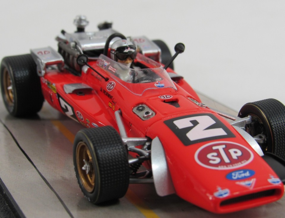 Mario Andretti Spark 1:43 Diecast #2 STP Brawner Hawk Ford 1969 Indy ...