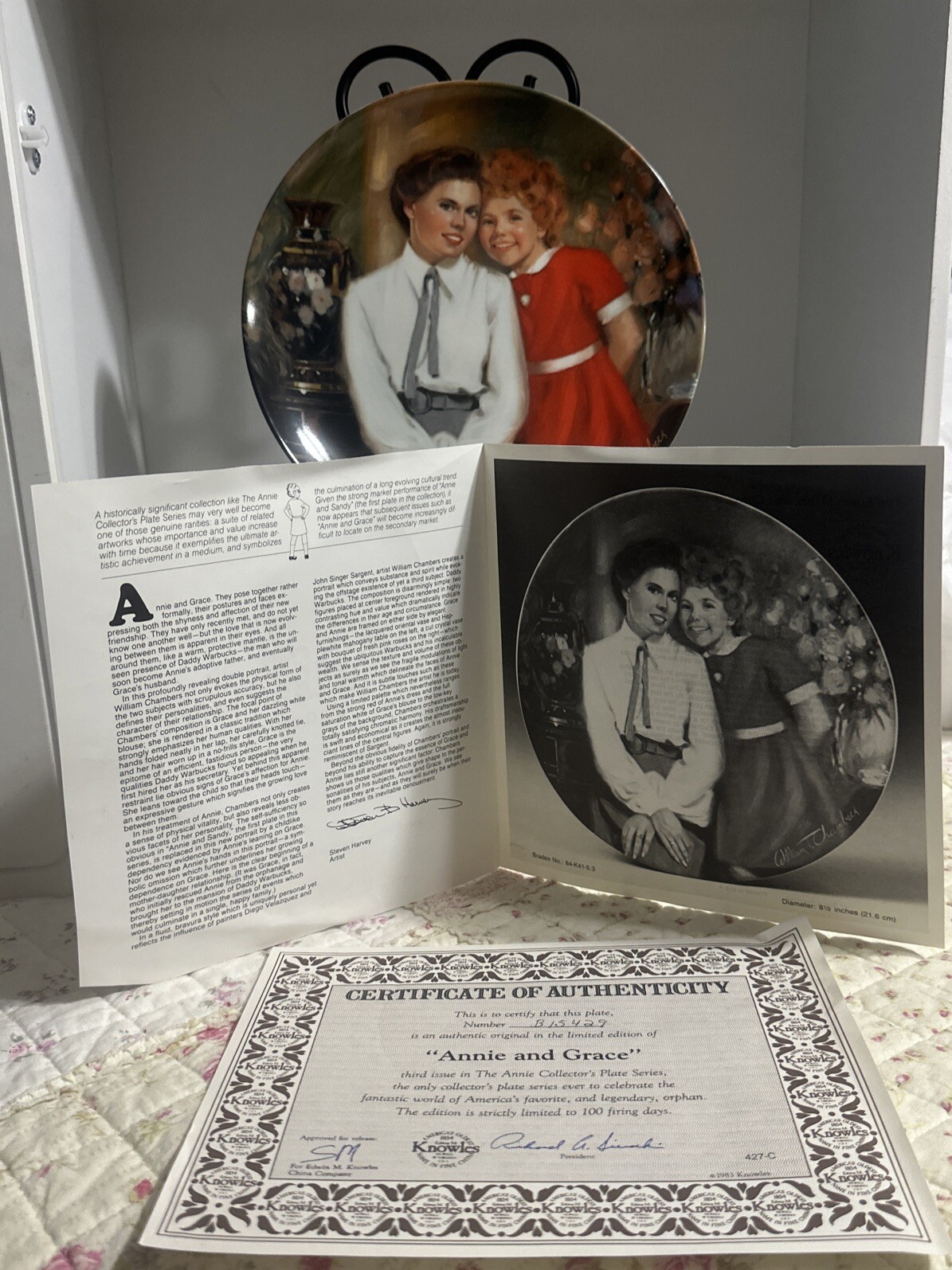 1983 LITTLE ORPHAN ANNIE PLATE KNOWLES LIMITED EDITION No. B15429 | eBay