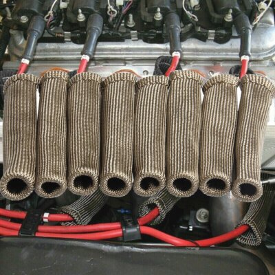 2500℉ Spark Plug Wire Heat Shield Sleeve Protector Boot Cover for LS1 ...