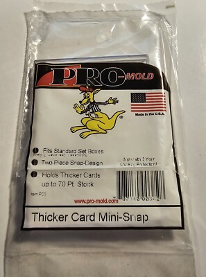 Pro Mold PC3 Thicker Card Mini-Snap 70pt Holder 787140003428| eBay