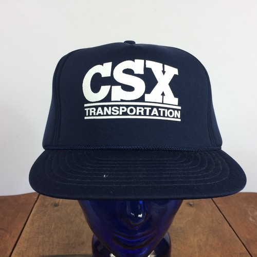 Vintage 70s 80s Insulated CSX Railroad Engineer Work Winter Snapback ...