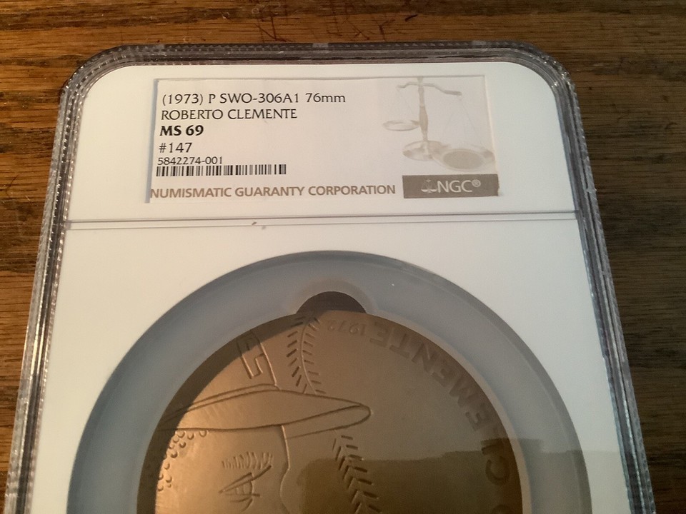 Roberto Clemente 1973 ( 3 Inch ) Medal. Graded MS 69 By NGC Grading. | eBay