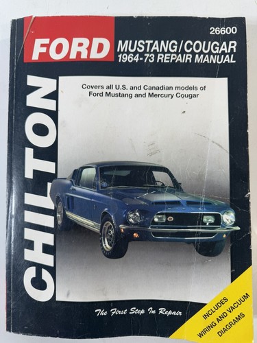 Chilton Ford Mustang and Cougar 1964-73 Repair Manual, 26600 | eBay