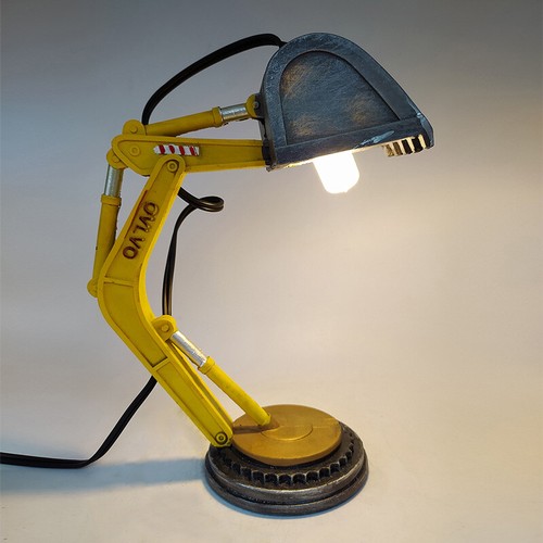 Creative Digger Desk Lamp Excavator Night Light for Children Table ...