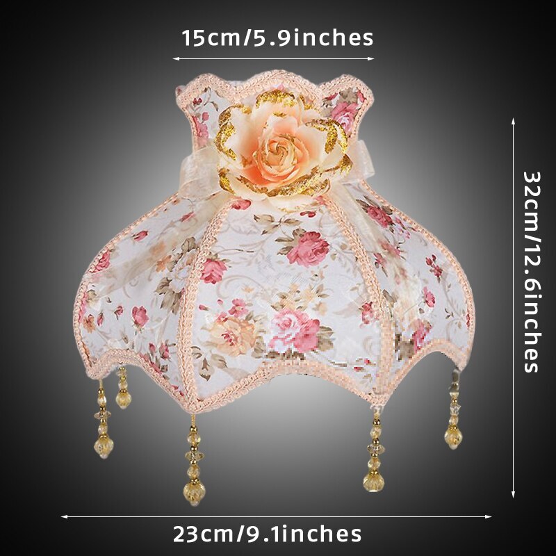 Luxury European Light Shades Fringe Crystal LampShades Table Lamp Home ...