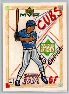 2000 Upper Deck MVP Draw Your Own Card #DT28 Sammy Sosa Chicago Cubs | eBay