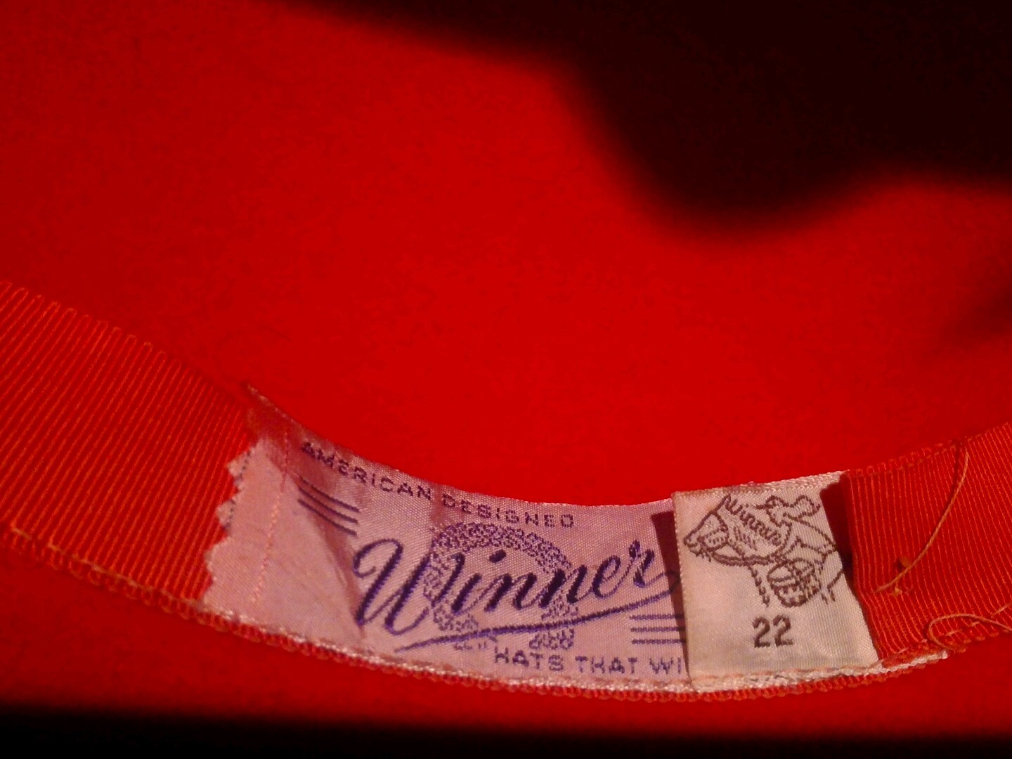 Vintage 40's Winner Red Felt Hat with Feathers Derby Floppy | eBay