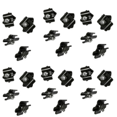 Set Of 100 Pcs Gloss Black Joiner Connector Clamps Gridwall Panel ...