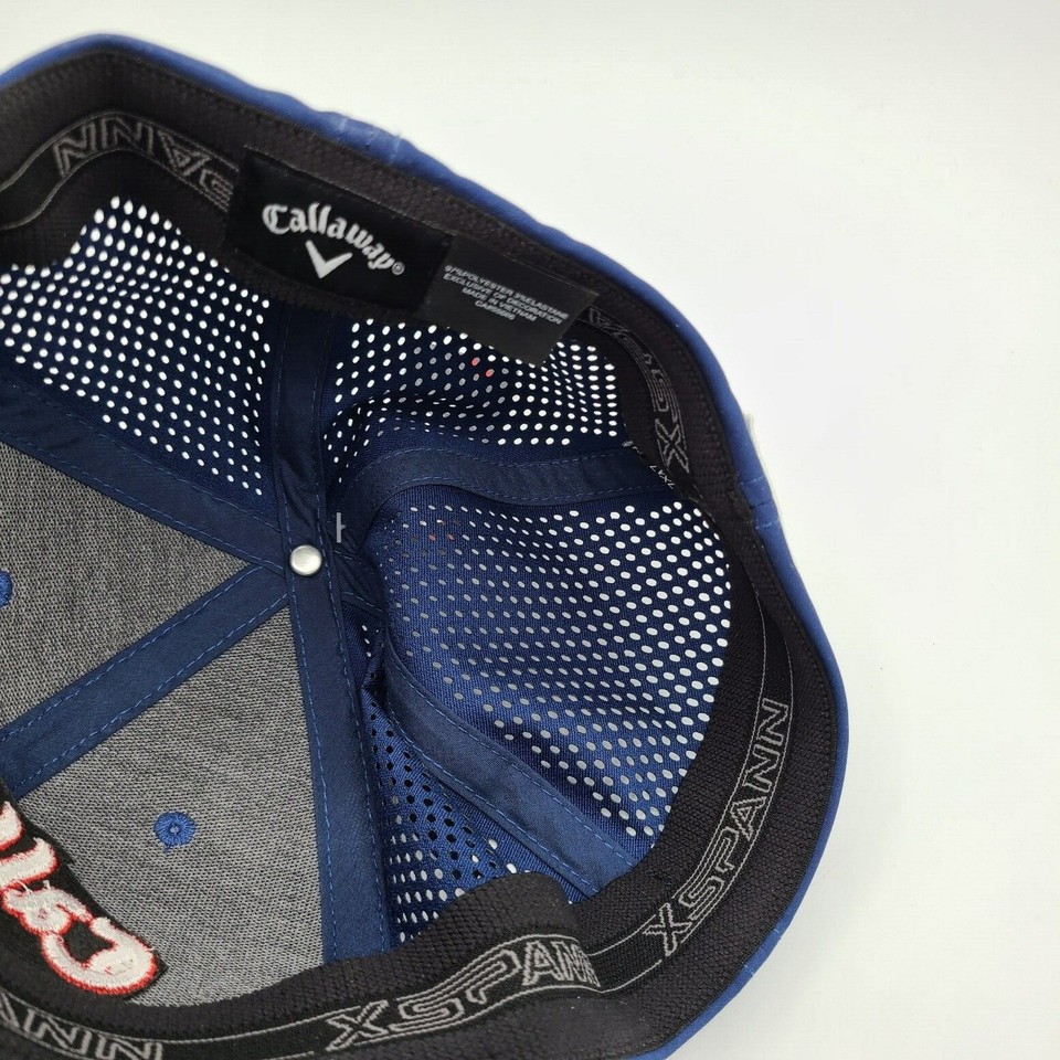 Callaway Hat Golf Baseball Cap Vented Blue Red Flex Fit L/XL | eBay