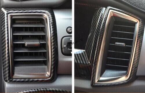 For Ford Ranger 2015-2022 Carbon Fiber ABS Dashboard L&R Air Outlet ...