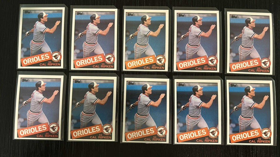 1985 Topps #30 Cal Ripken Jr. Lot of 50 cards NM to NM/MT Orioles HOF ...
