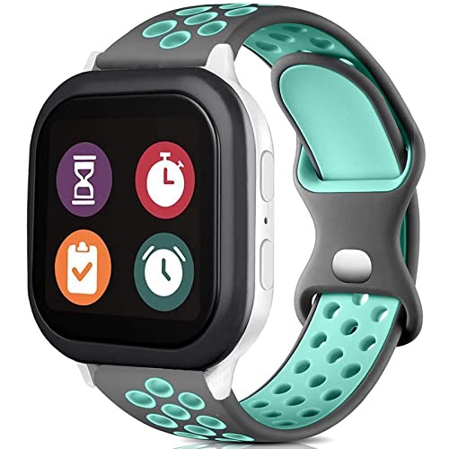 Silicone Sport Gizmo Watch Band Replacement for Kids, 20mm Soft Grey ...