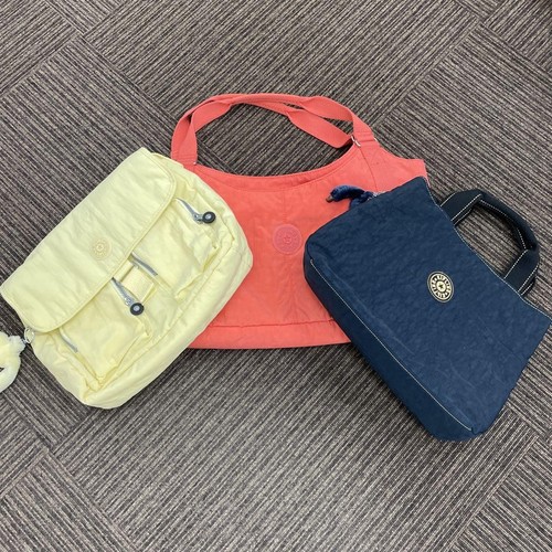 KIPLING Bag Set of 3 Rare Colors Shoulder Crossbody Tote Pouch Monkey ...