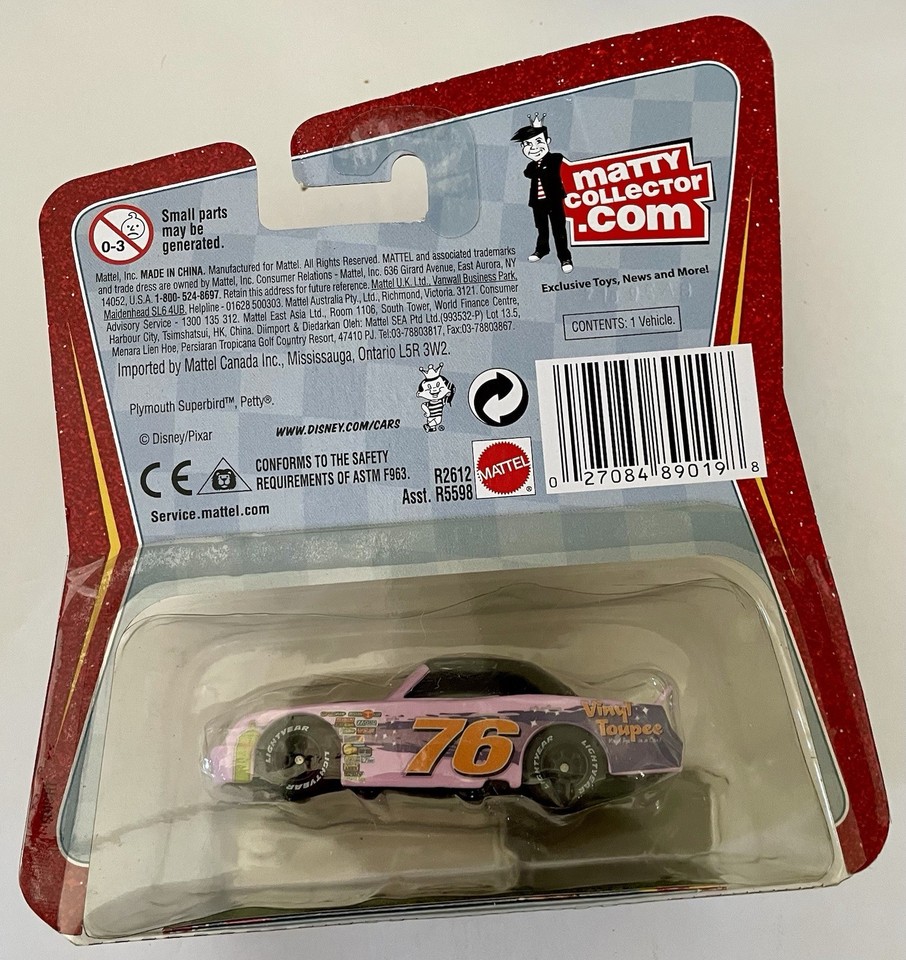 Vinyl Toupee No. 76(Crusty Rotor) Disney Pixar Cars Piston Cup W/Rubber ...