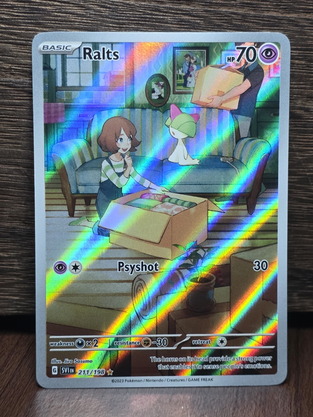 Pokemon TCG Ralts 211/198 Scarlet & Violet Base Set Illustration Rare ...