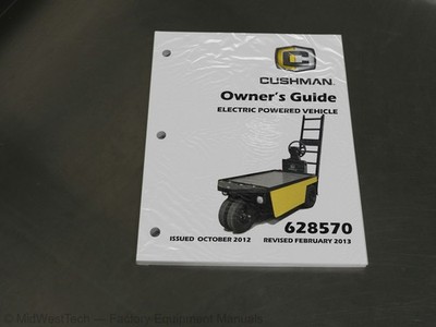 Cushman Stock Chaser Electric Vehicle Operator's Manual Owners Book | eBay