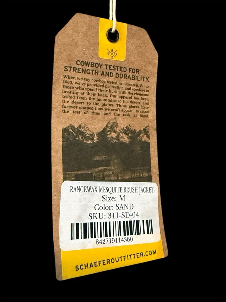 Schaefer - RANGEWAX® MESQUITE BRUSH JACKET As Seen In Yellowstone!!! | eBay