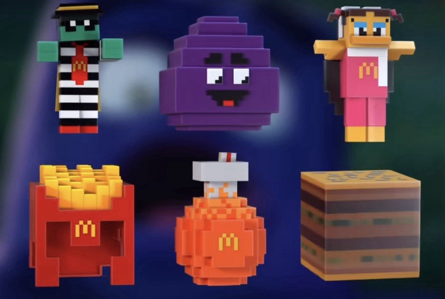 McDonald’s X Minecraft 1 random toy collaboration France New Rare Mcdo ...