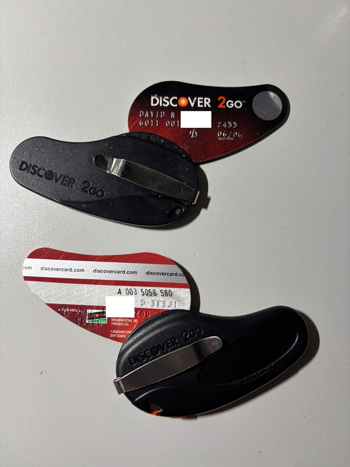 2 Discover 2Go Credit Cards Vintage | eBay