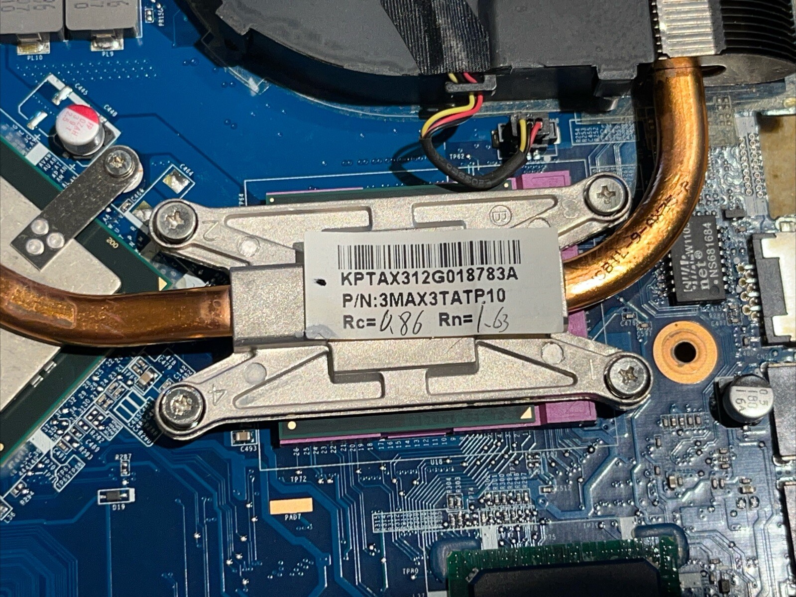 HP G62-225DX 15.6" Genuine Laptop Intel Motherboard DAAX3MB16A1 616449 ...