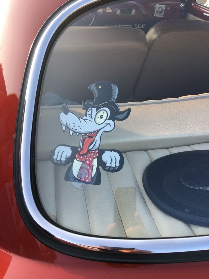 Wolf Big Bad Wolf HOT ROD License Plate Topper Accessory for Car Bike ...