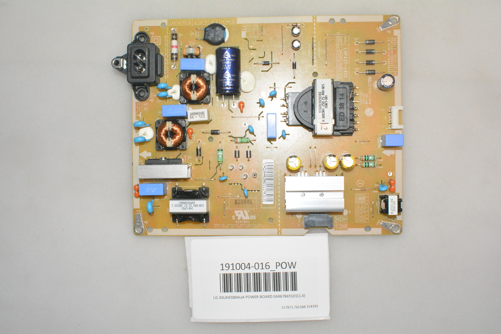 LG 43UK6500AUA POWER BOARD EAX67865101(1.6) | eBay