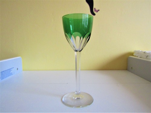 Glass To Wine 7 1/2in IN Crystal Baccarat Signed Model Genova Colour ...