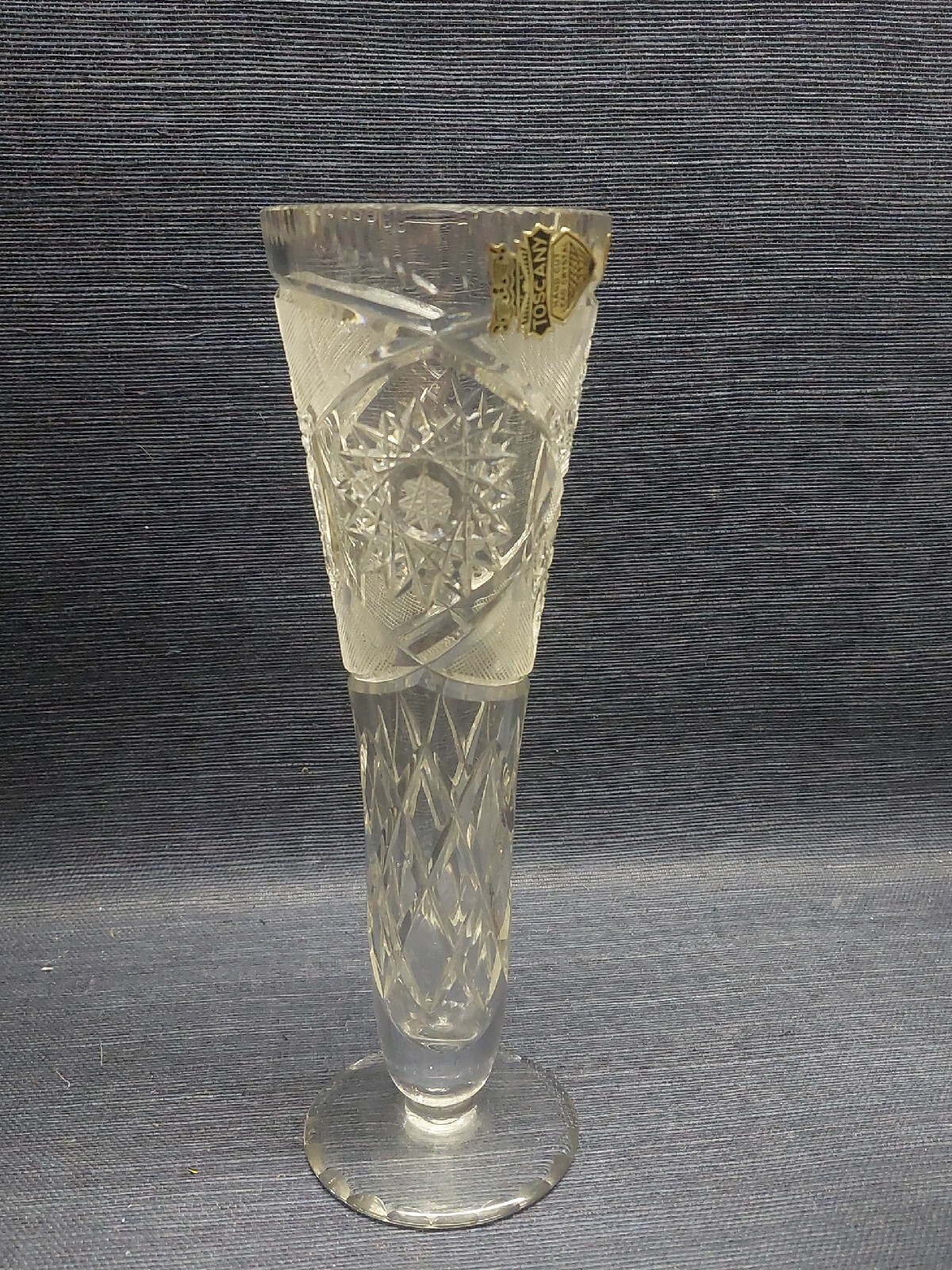 Vintage Toscany Lead Crystal Vase Made in Poland Hand Cut 10 3/8 ...