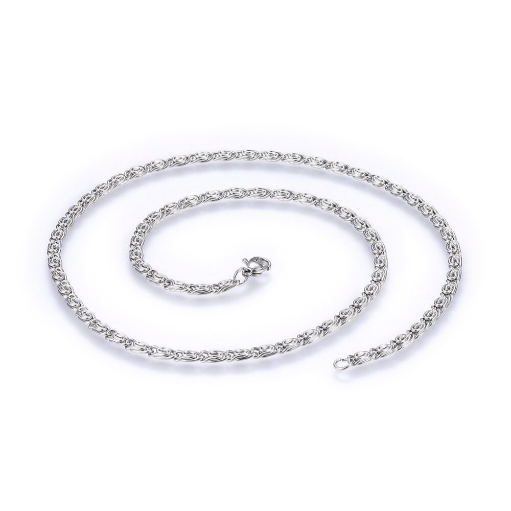 304 Stainless Steel Lumachina Chain Necklaces Gold Silver 19.68" 50cm ...