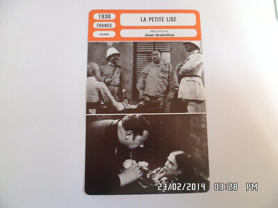 CARTE FICHE CINEMA 1930 LA PETITE LISE Nadia Sibirskaia Pierre Alcover ...