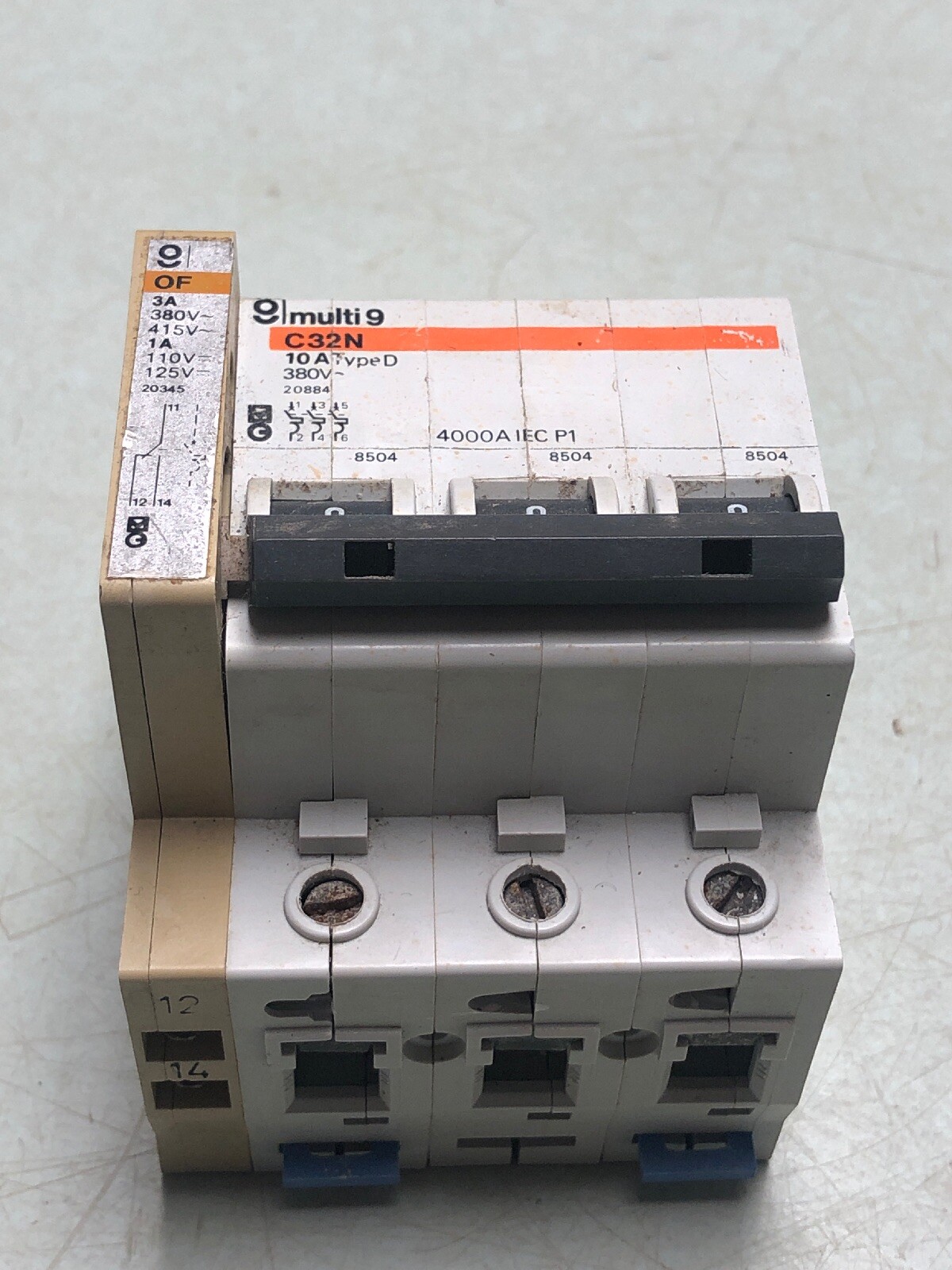 C32N 10A Type D Multi 9 Merlin Gerin Circuit Breaker 3 Pole TESTED ...