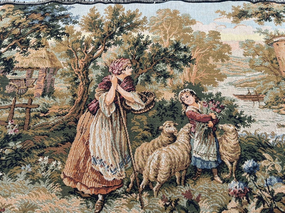 Vintage French Tapestry Wall Hanging Goblin Home Decor Tapestry 145 x ...