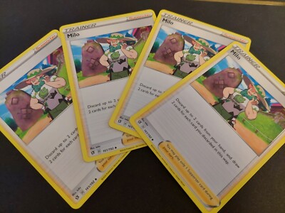 4 x Milo (161/192) Trainer Card Pokemon TCG Playset Lot | eBay
