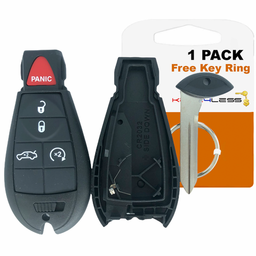 New Fobik Smart Prox Keyless Remote Start Key Fob Shell Case 5 Button ...