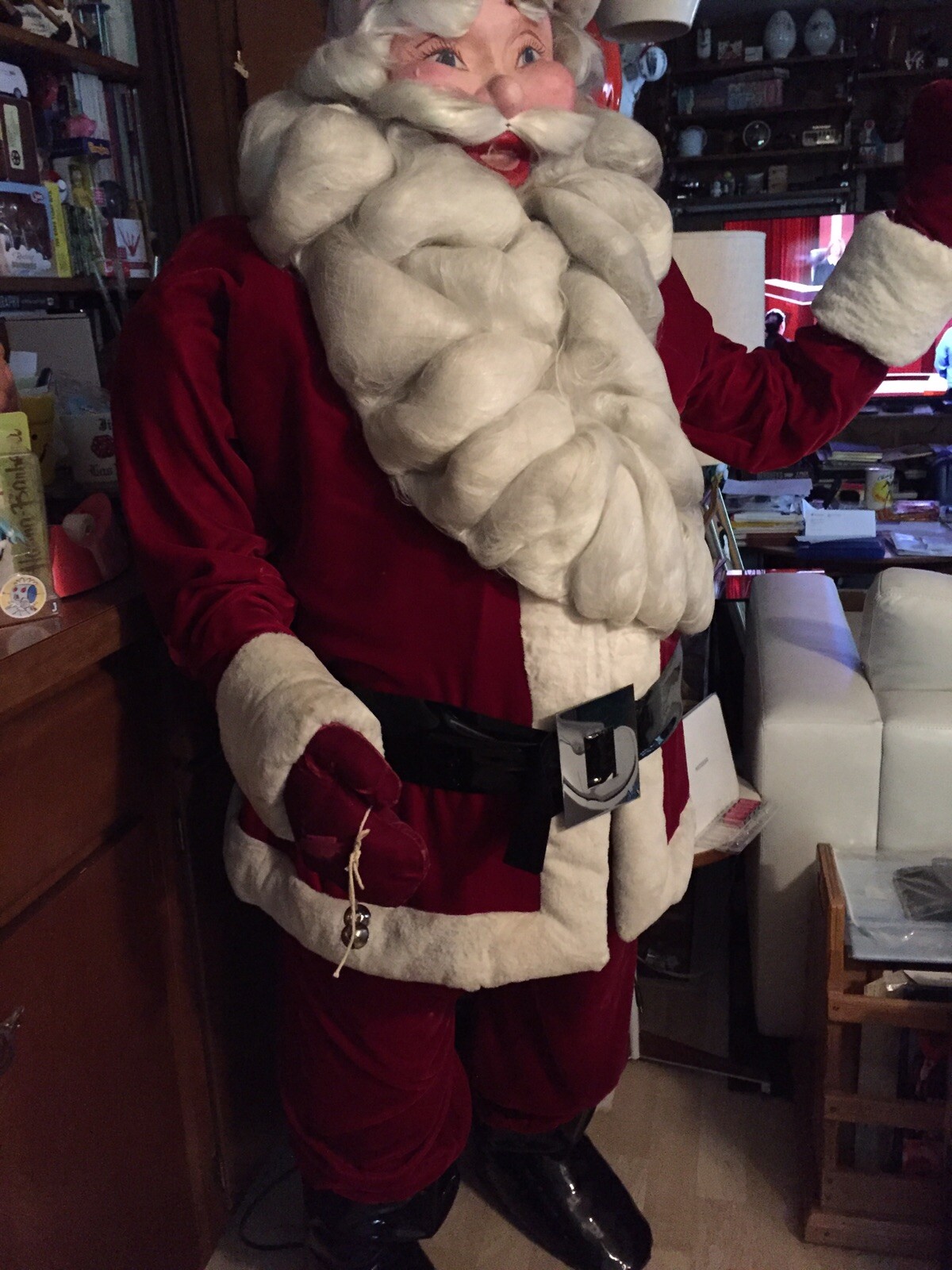 RARE 50's Santa Animatronic mechanical automatic CHRISTMAS STORE ...