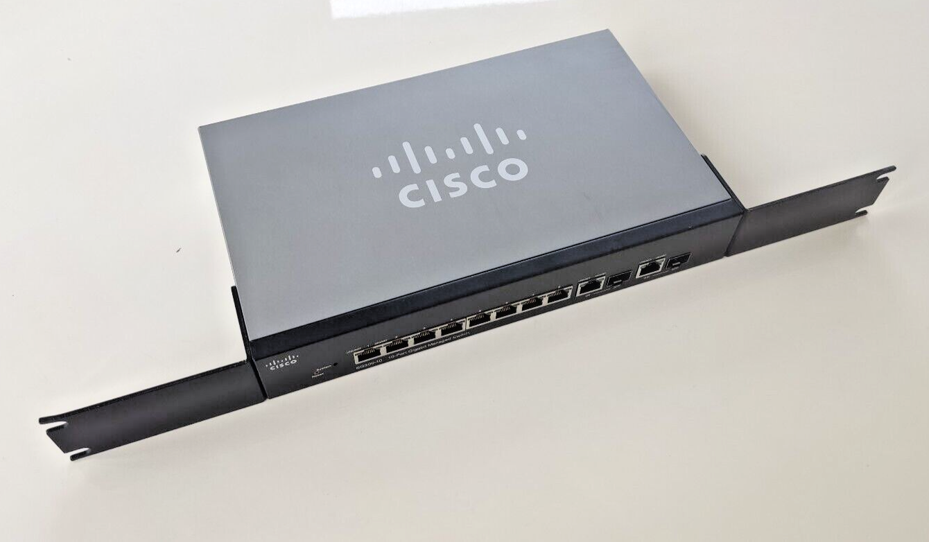 Cisco SG300-10 10-Port Gigabit Managed Switch 2x SFP 8x10/100/1000 ...