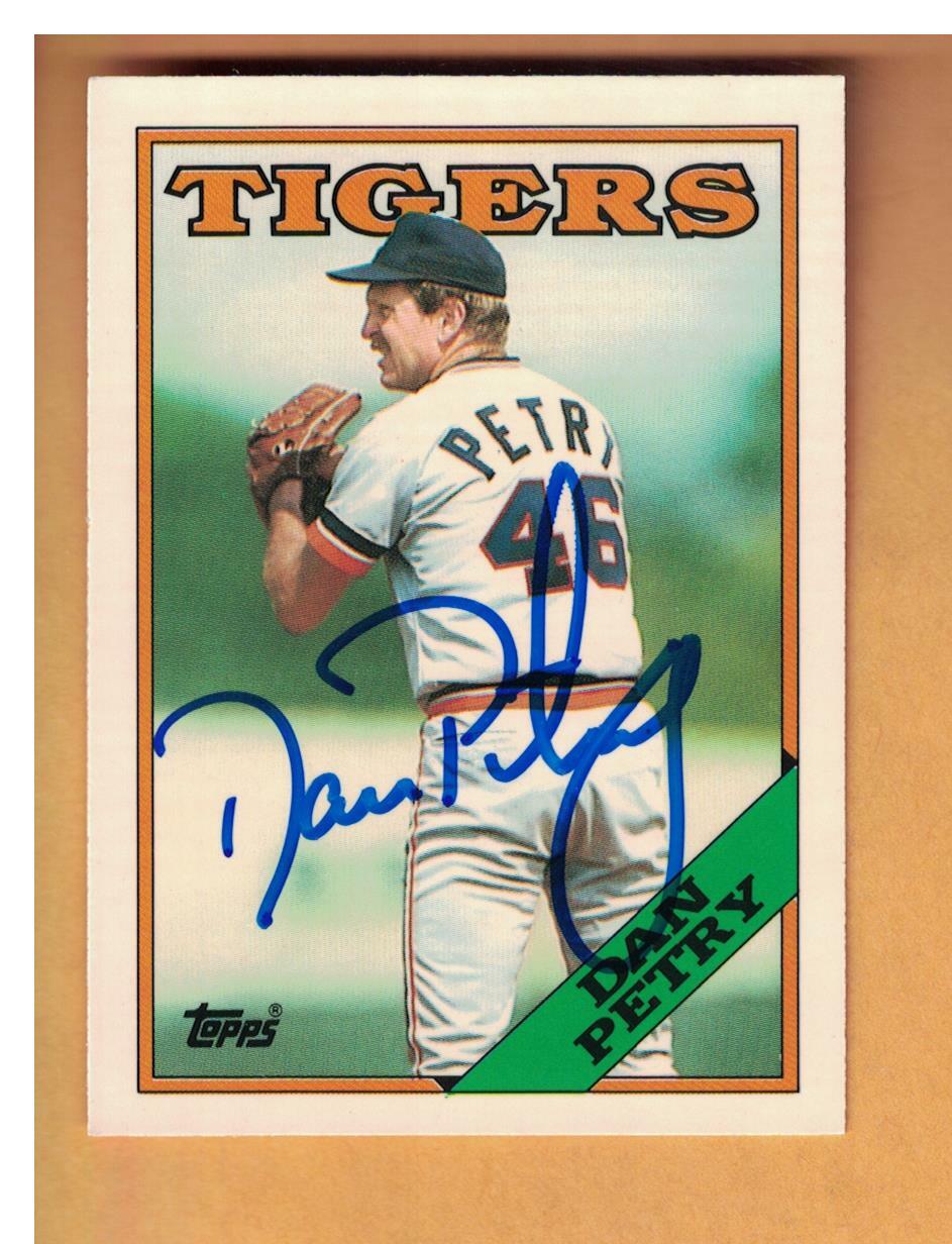 Dan Petry AUTOGRAPHED 1988 TOPPS TIFFANY BASEBALL CARD SIGNED DETROIT ...