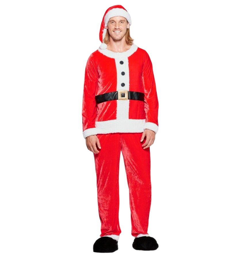 NWT Unisex Adult Santa Suit Costume - Wondershop, Red | eBay