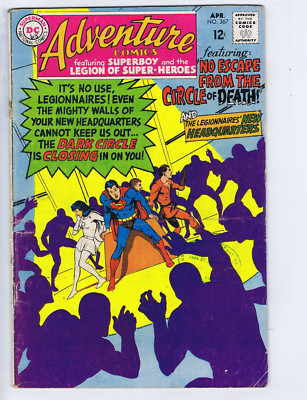 Adventure Comics #367 DC Pub 1968 '' No Escape from the Circle of Death ...