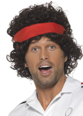 Andre Agassi Style 80s Tennis Player Wig | eBay UK